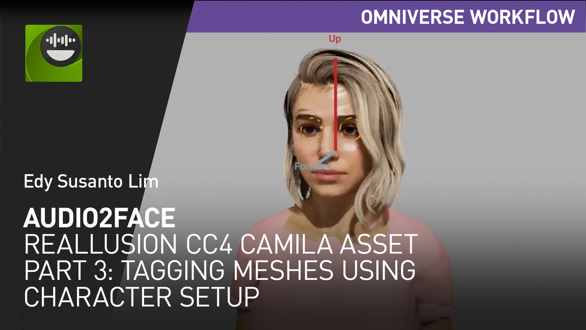 Audio2face Reallusion Cc4 Camila Asset Part 3 Tagging Meshes Using Character Setup