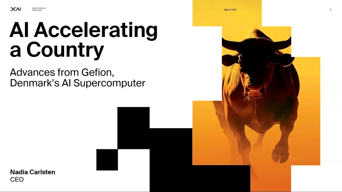 AI Accelerating a Country: Advances from Gefion, an AI Supercomputer in ...