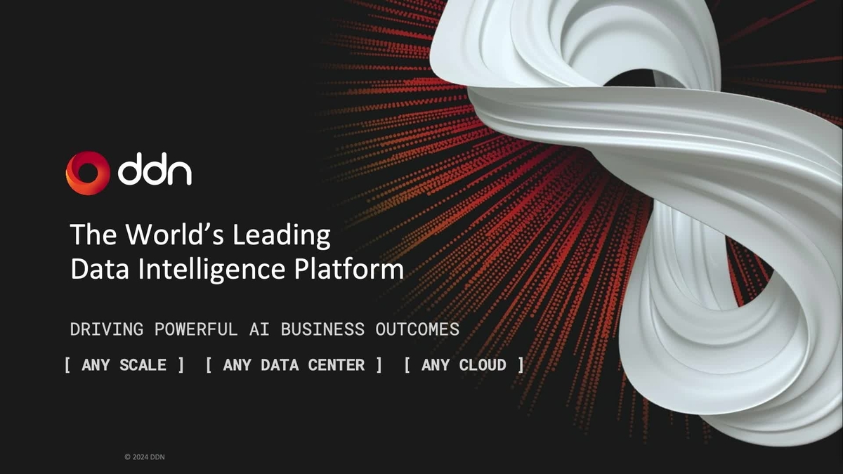 Supercharging Public Sector and Sovereign AI with DDN and NVIDIA (Presented by DDN) EXPDC1130 ...