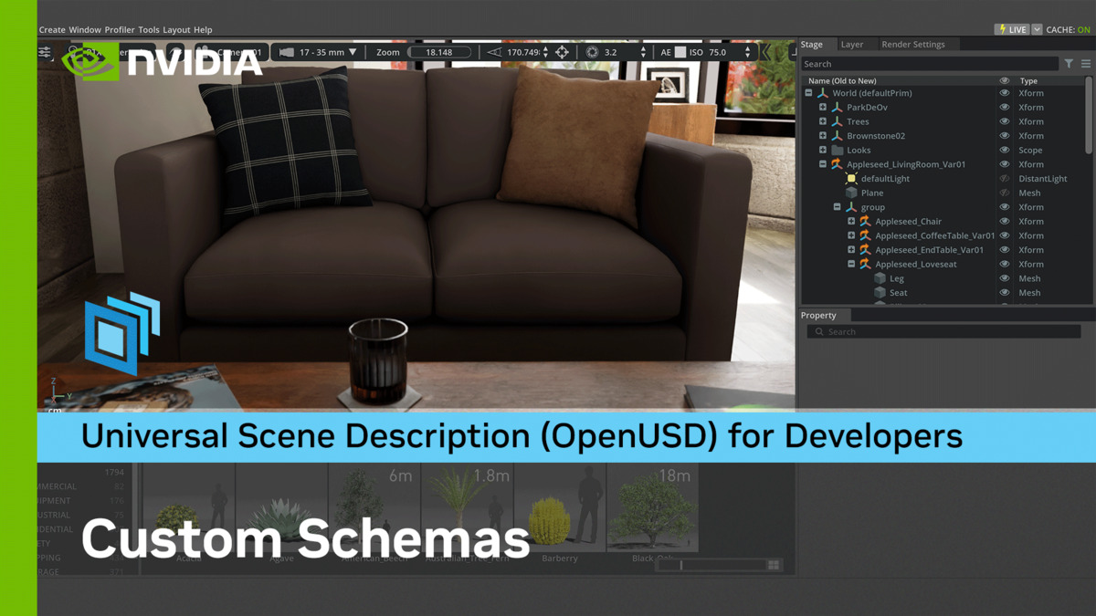 Universal Scene Description (OpenUSD): Custom Schemas | Omniverse 2020 | NVIDIA On-Demand