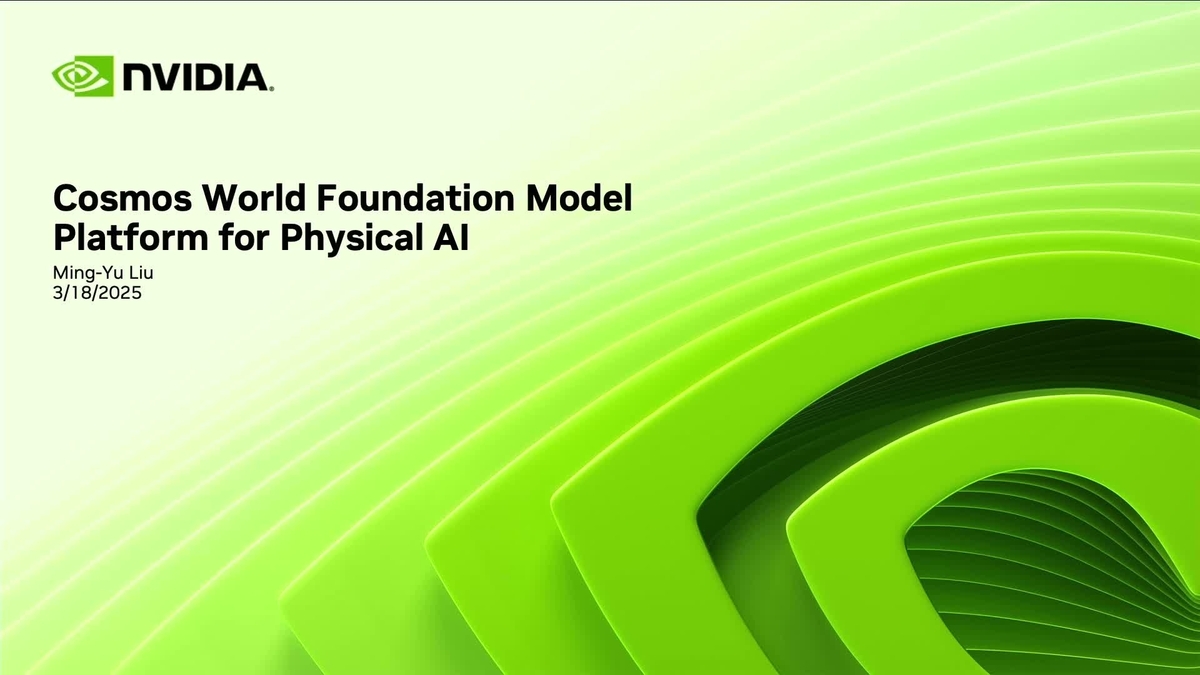 An Introduction To Nvidia Cosmos World Foundation Models S72431 Gtc