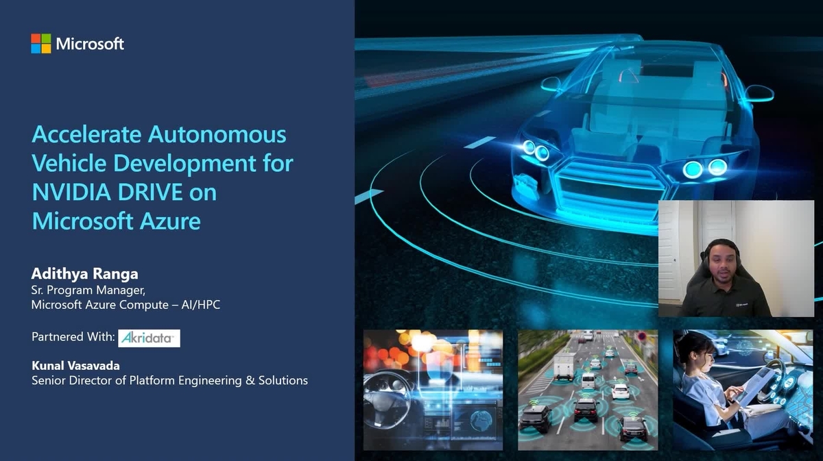 Accelerate Autonomous Vehicle Development with NVIDIA DRIVE on Microsoft Azure | NVIDIA On-Demand