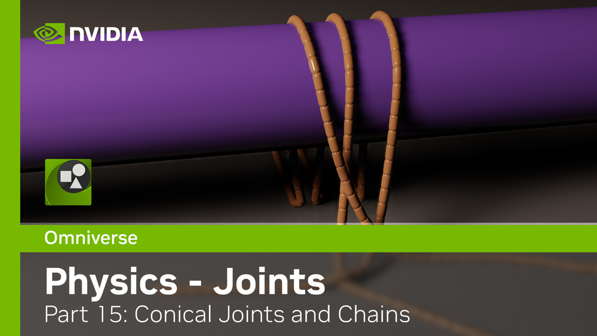 Omniverse Physics Extension - Kit104 - Part 15: Joints - Spherical, Joint Chains and Parenting ...
