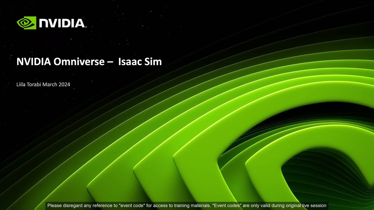 Simulating Custom Robots A Hands On Lab Using Isaac Sim And Ros2 Gtc 24 2024 Nvidia On Demand