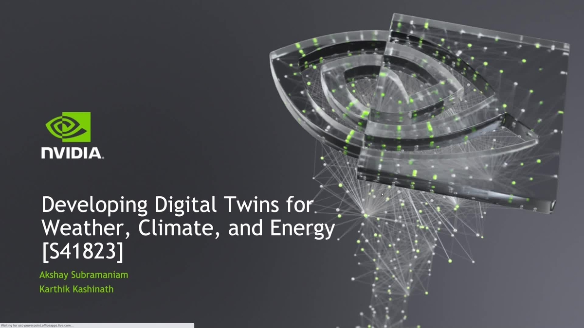 Developing Digital Twins for Weather, Climate, and Energy | GTC Digital Spring 2022 | NVIDIA On ...