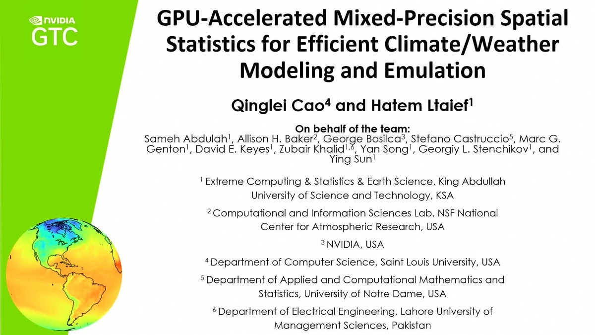 GPU-Accelerated Mixed-Precision Spatial Statistics for Efficient Climate/Weather Modeling and ...