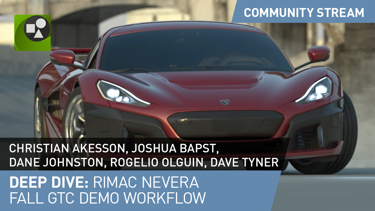 Nvidia Community Stream Deep Dive Rimac Nevera Fall Gtc Demo Workflow Omniverse 2020