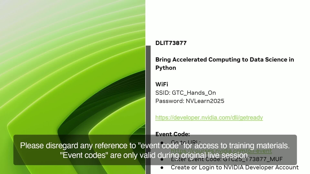 Bring Accelerated Computing To Data Science In Python Gtc 25 2025
