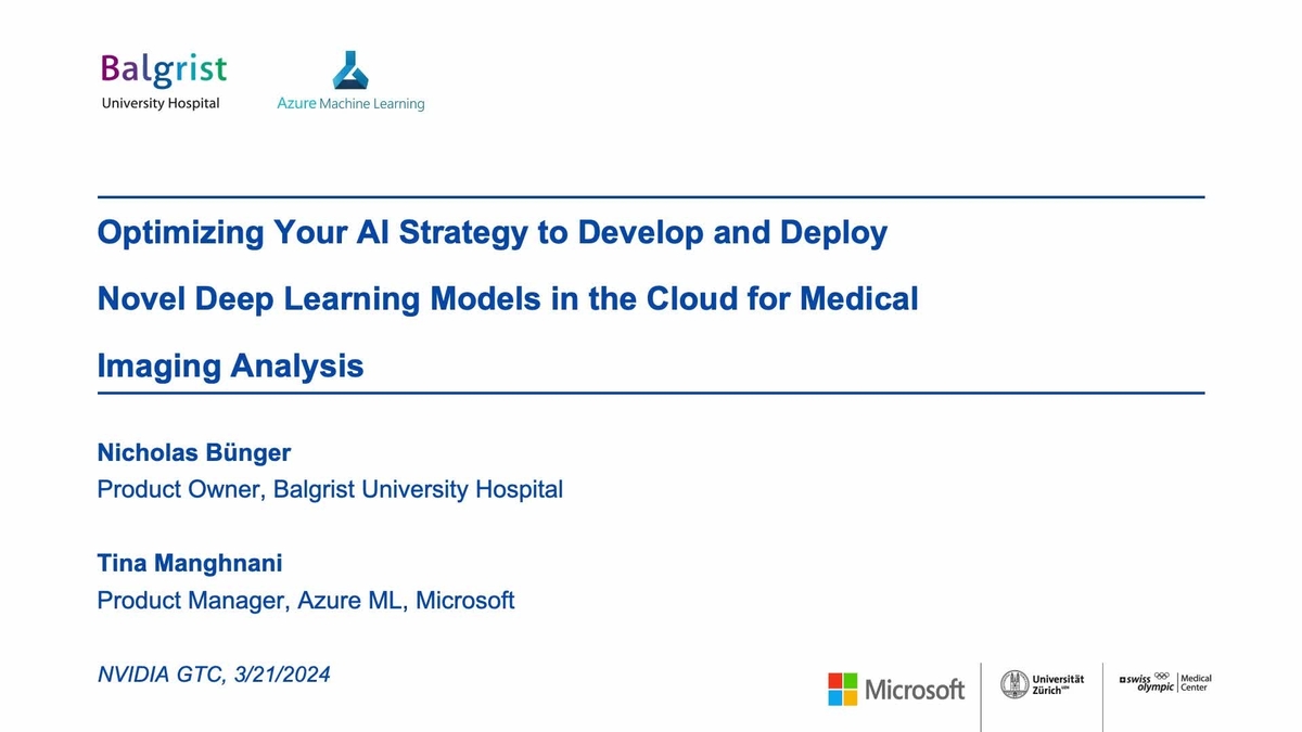 Optimizing Your AI Strategy to Develop and Deploy Novel Deep Learning ...