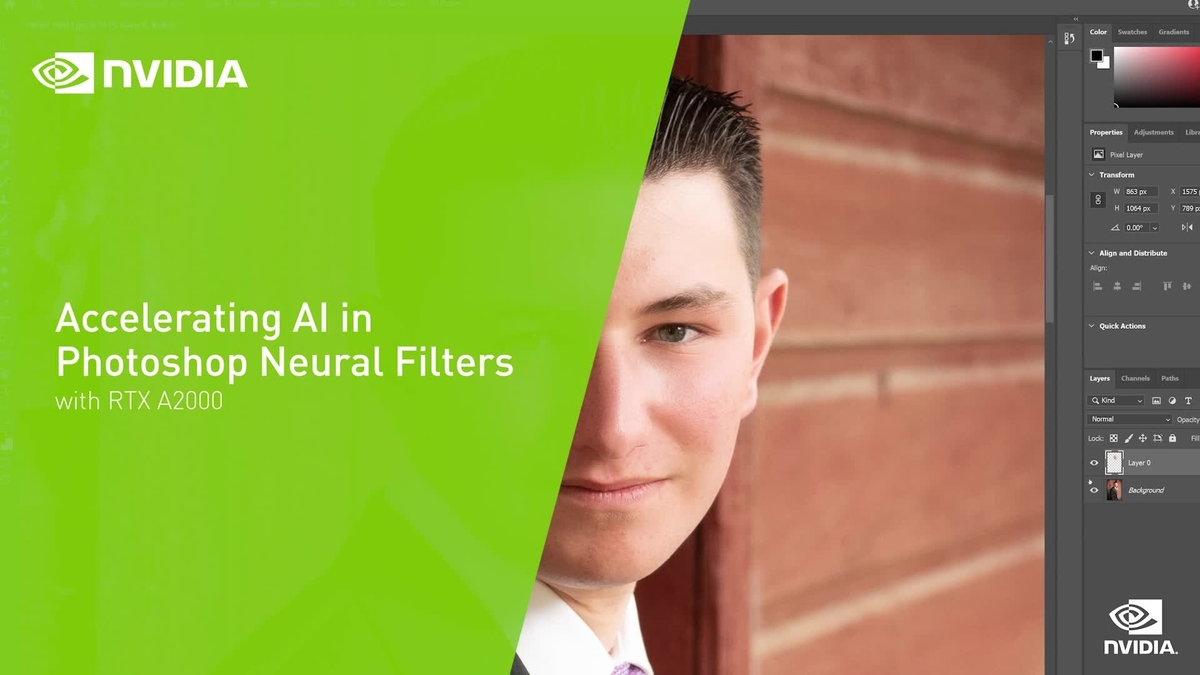 Accelerating AI in Photoshop Neural Filters with RTX A2000 | Siggraph ...