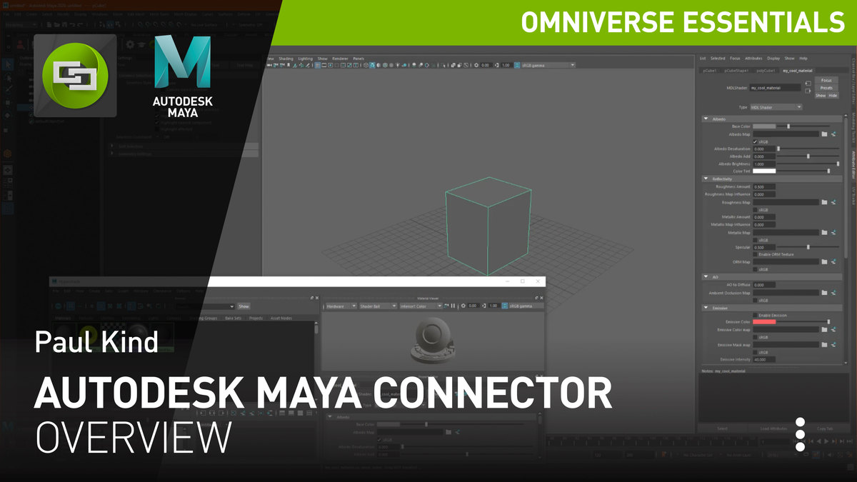 Autodesk Maya Connector Overview Omniverse 2020 Nvidia On Demand