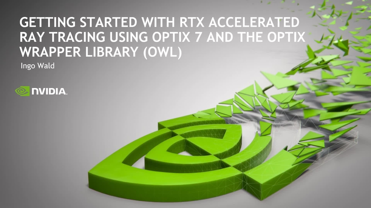 RTX Ray Tracing 101: Learn How to Build Ray-tracing Applications | GTC ...