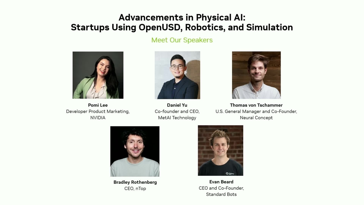 Advancements In Physical Ai Startups Using Openusd Robotics And Simulation S72461 Gtc 2025