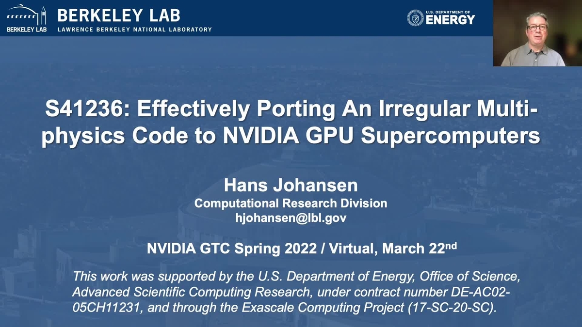 Effectively Porting An Irregular Multi Physics Code To Nvidia Gpu Supercomputers Gtc Digital
