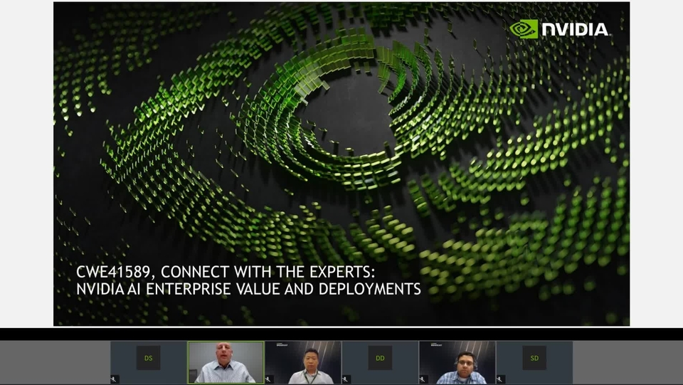 Connect with the Experts: NVIDIA AI Enterprise Value and Deployments | NVIDIA On-Demand