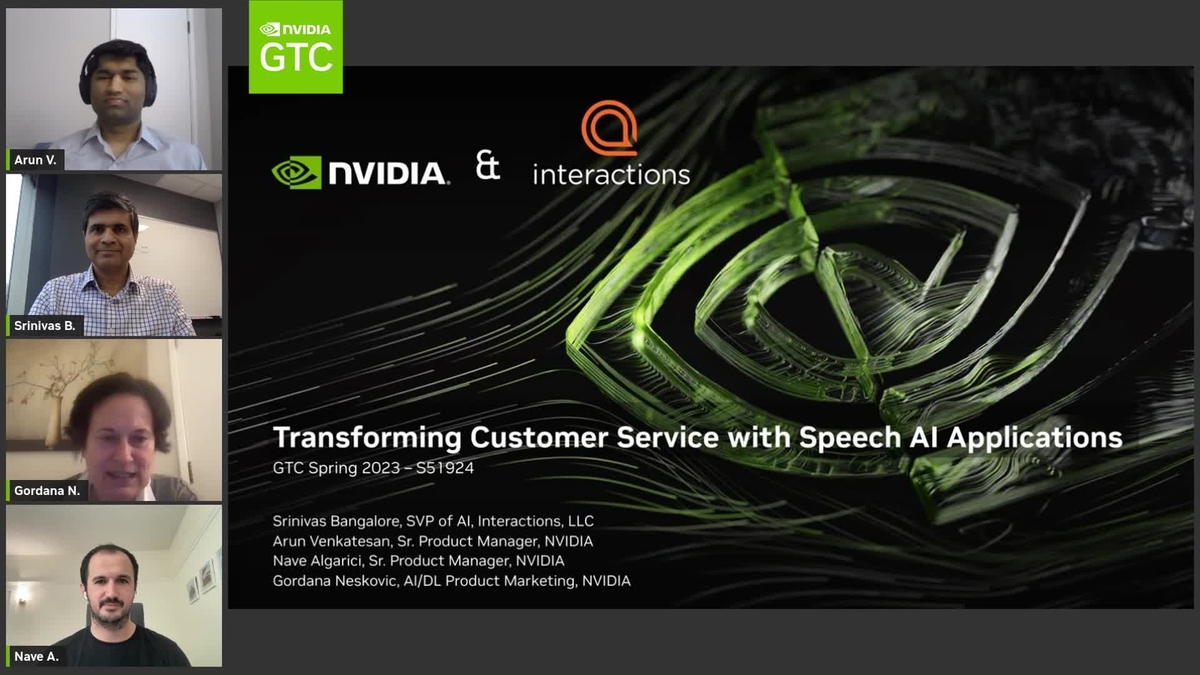 Transforming Customer Service With Speech Ai Applications Gtc Digital Spring 2023 Nvidia On