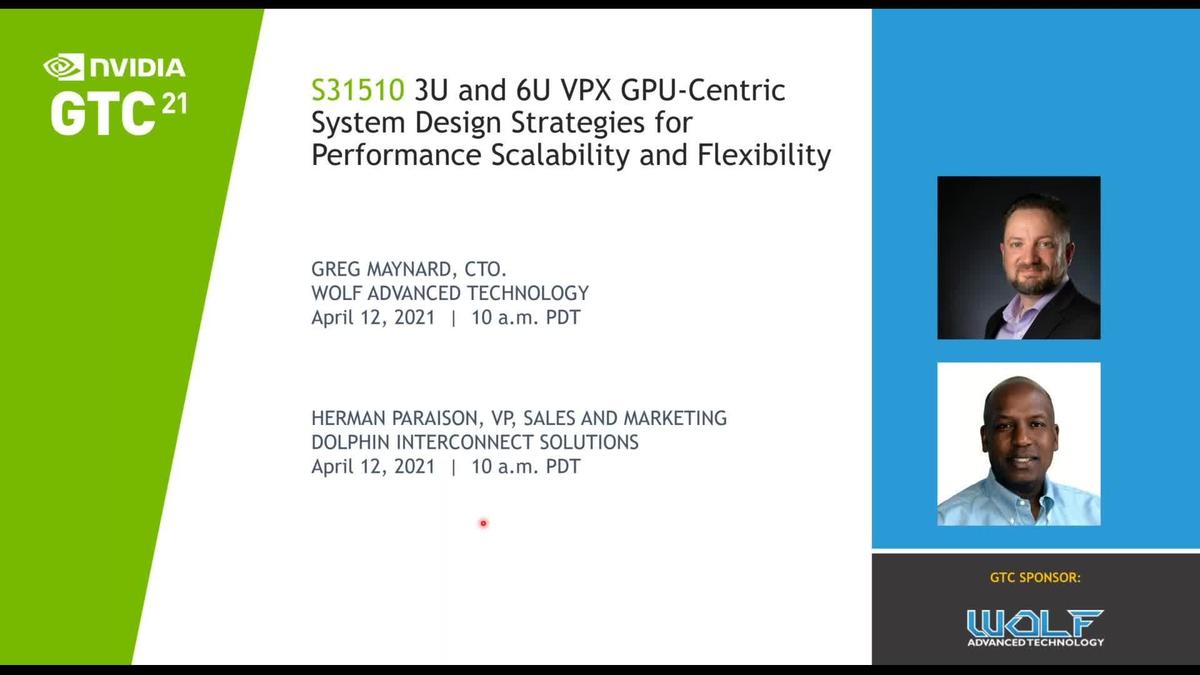 3U and 6U VPX GPU-Centric System Design Strategies for Performance ...