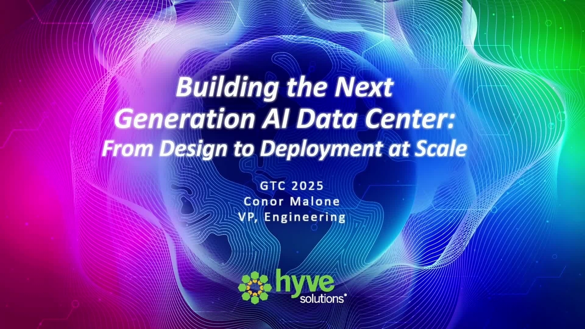 Build The Next Generation Ai Data Center From Design To Deployment At Scale Presented By Hyve