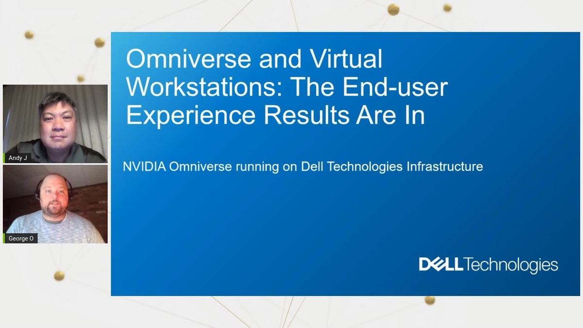Omniverse And Virtual Workstations The End User Experience Results Are In Gtc Digital Spring