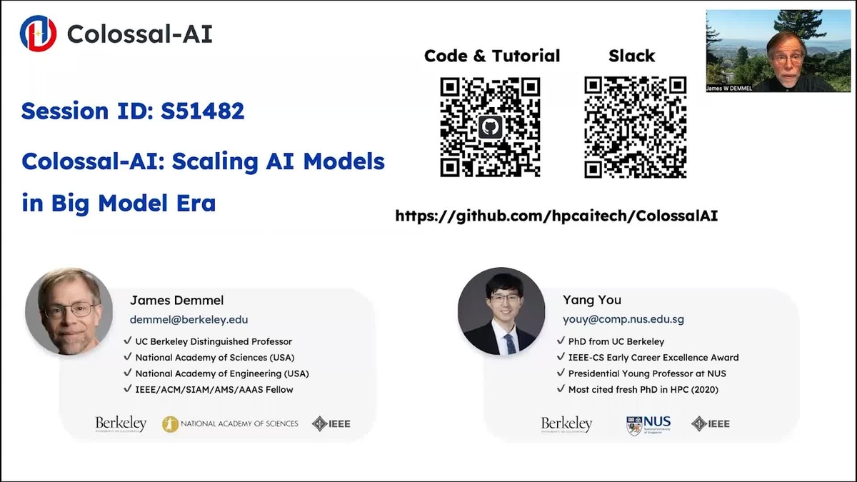 Colossal-AI: Scaling AI Models in the Big Model Era S51482 | GTC Digital Spring 2023 | NVIDIA On ...