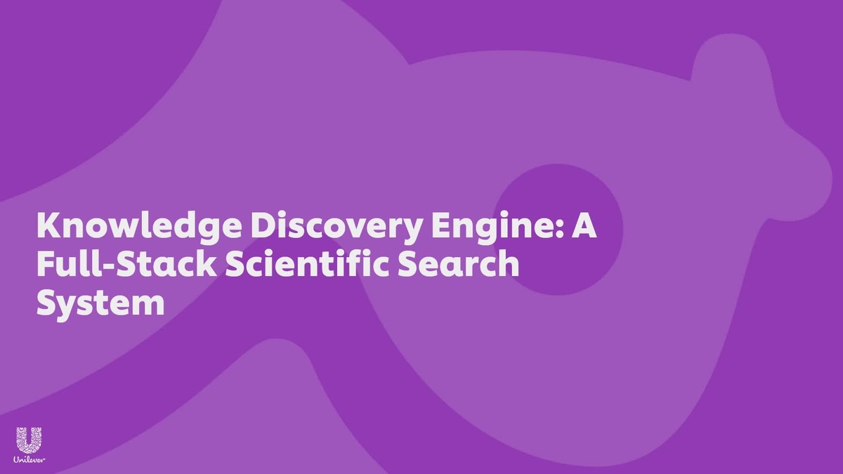 Knowledge Discovery Engine: A Full-Stack Scientific Search System | GTC ...