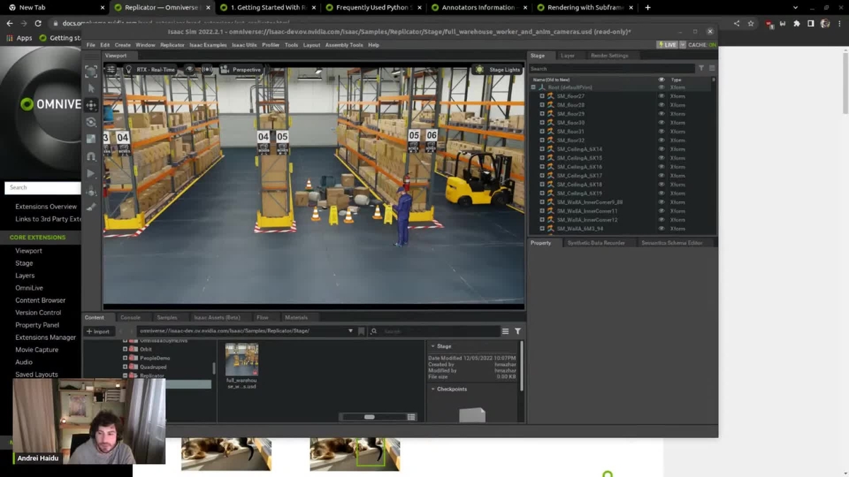 Isaac Simrobotics Weekly Livestream Synthetic Data Generation Issac