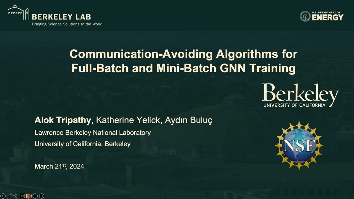 Communication Avoiding Algorithms For Full Batch And Mini Batch Gnn Training Gtc 24 2024