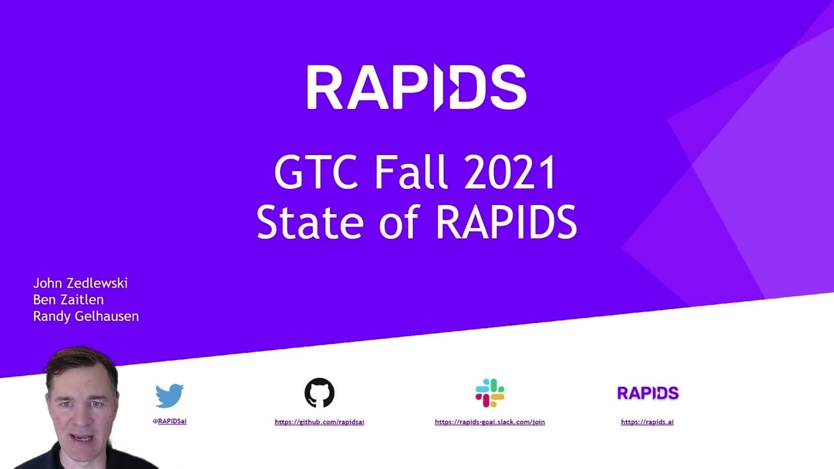 Accelerating Data Science State Of Rapids Nvidia On Demand