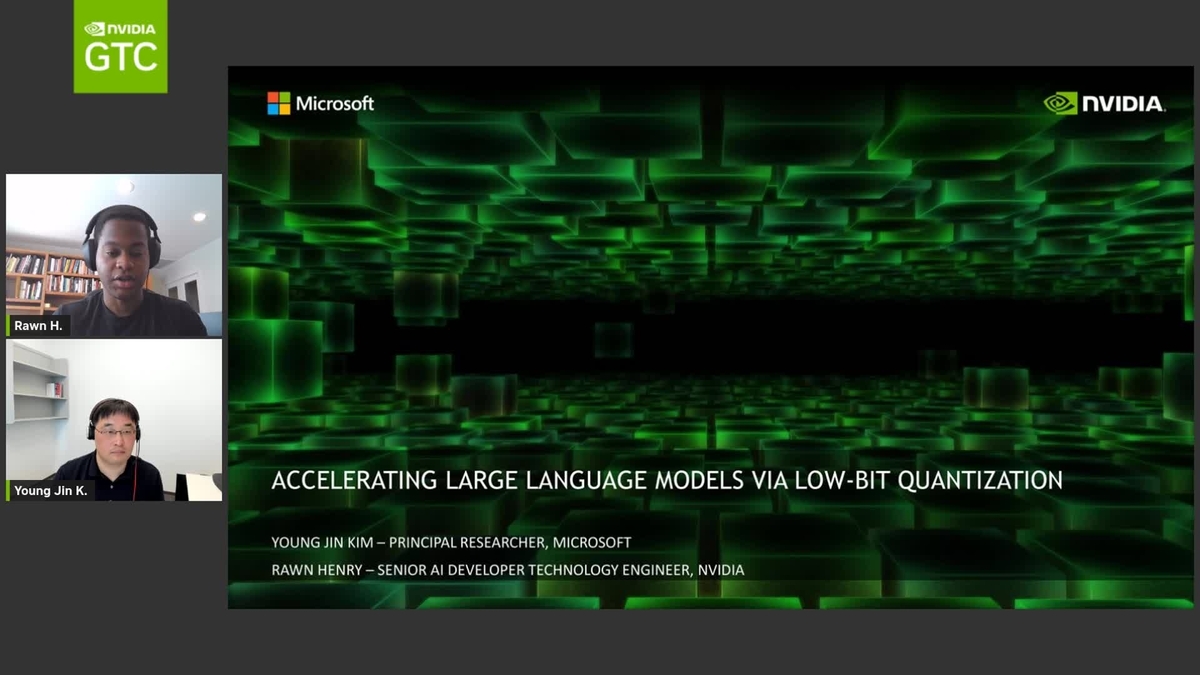 Accelerating Large Language Models via Low-Bit Quantization | GTC Digital Spring 2023 | NVIDIA ...