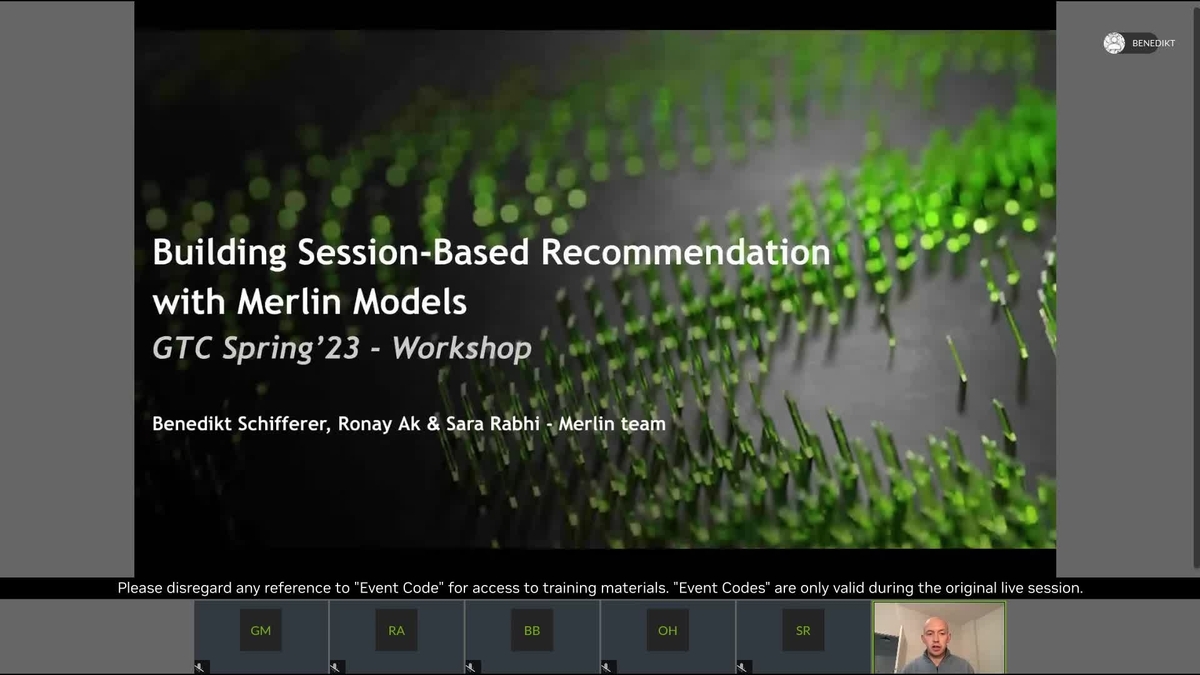 Building Session Based Recommendation Models With Nvidia Merlin Gtc Digital Spring 2023