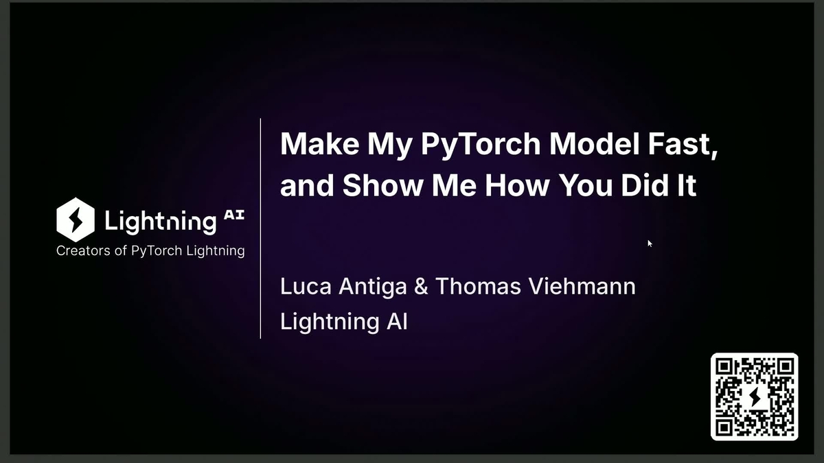 Make My PyTorch Model Fast, and Show Me How You Did It | GTC 25 2025 | NVIDIA On-Demand