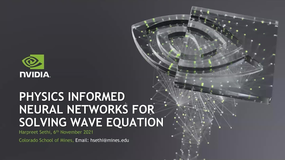 Physics-informed Neural Networks for Wave Propagation Using NVIDIA PhysicsNeMo | GTC Digital ...