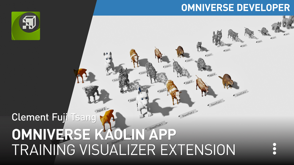 Omniverse Kaolin Training Visualizer Extension Omniverse 2020