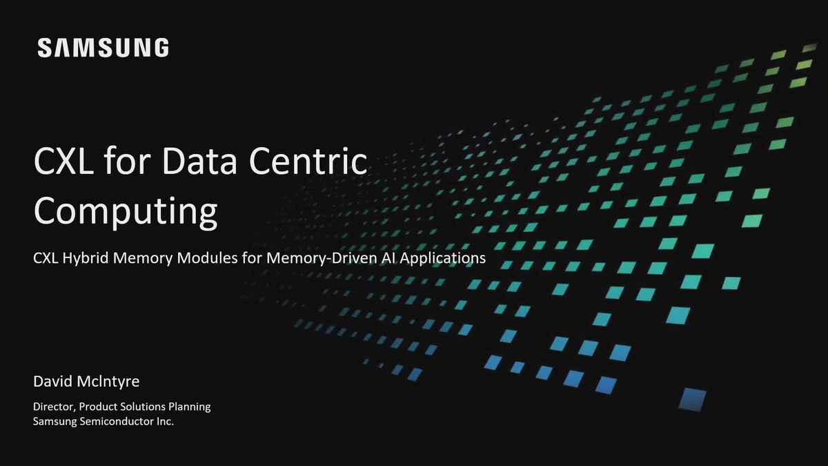 Compute Express Link Cxl For Data Centric Computing Presented By Samsung Gtc 24 2024