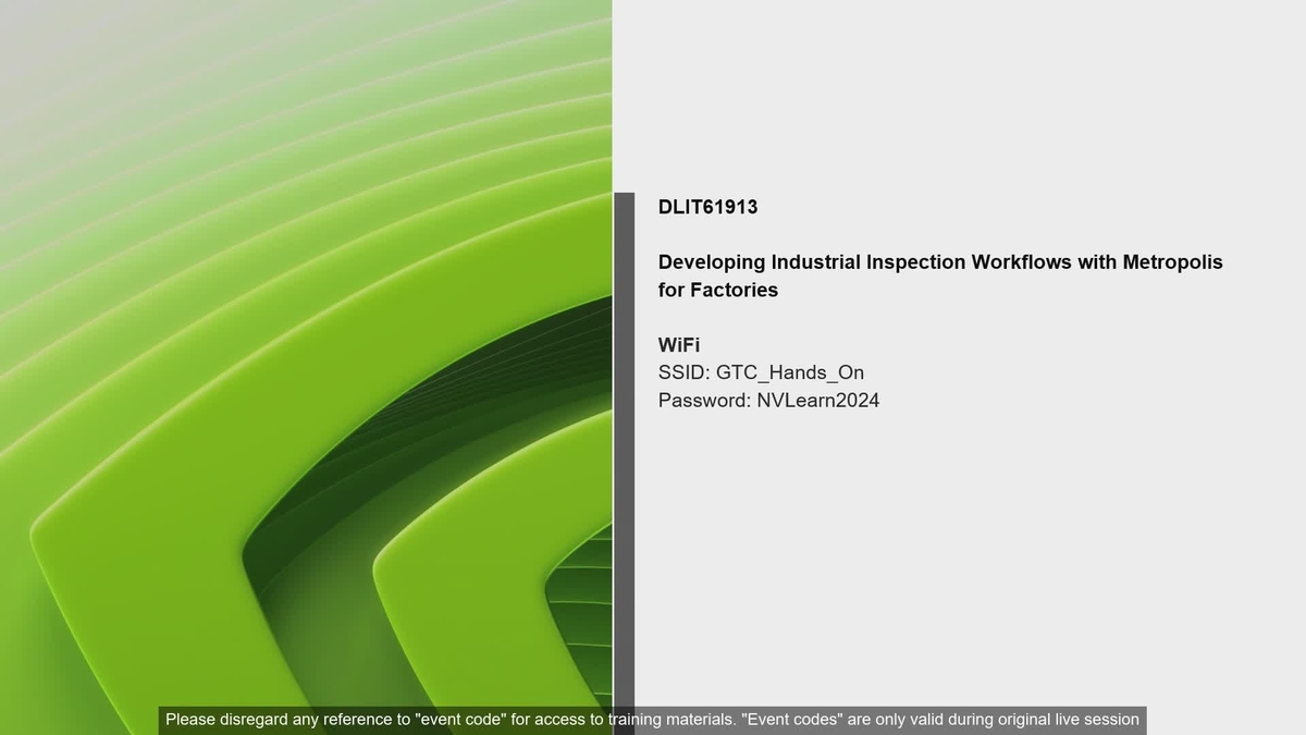 Developing Industrial Inspection Workflows With Metropolis for ...