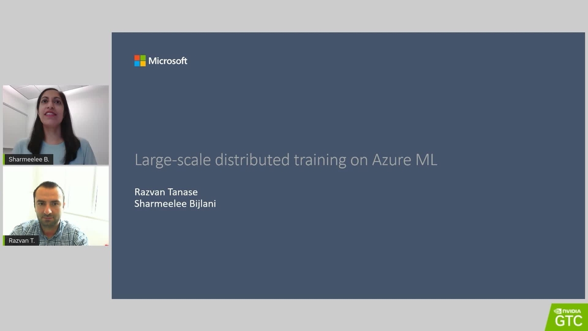 Operationalize Large-Model Training on Azure Machine Learning using multi-node NVIDIA’s A100 ...