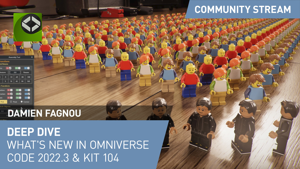 Nvidia Community Stream Deep Dive Whats New In Omniverse Code 2022
