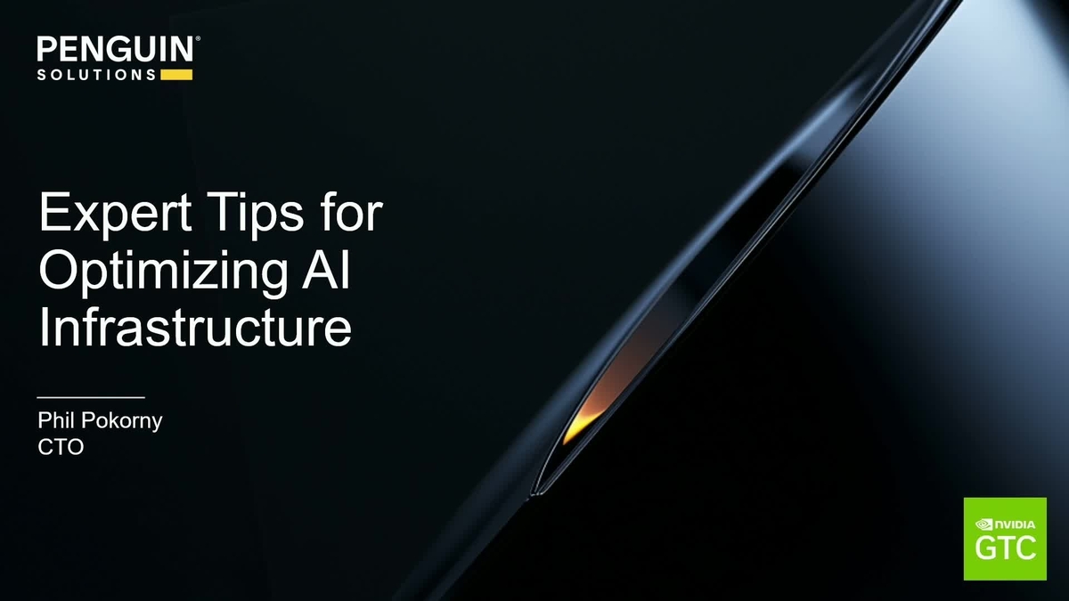 Expert Tips for Optimizing AI Infrastructure (Presented by Penguin Solutions) | GTC 25 2025 ...