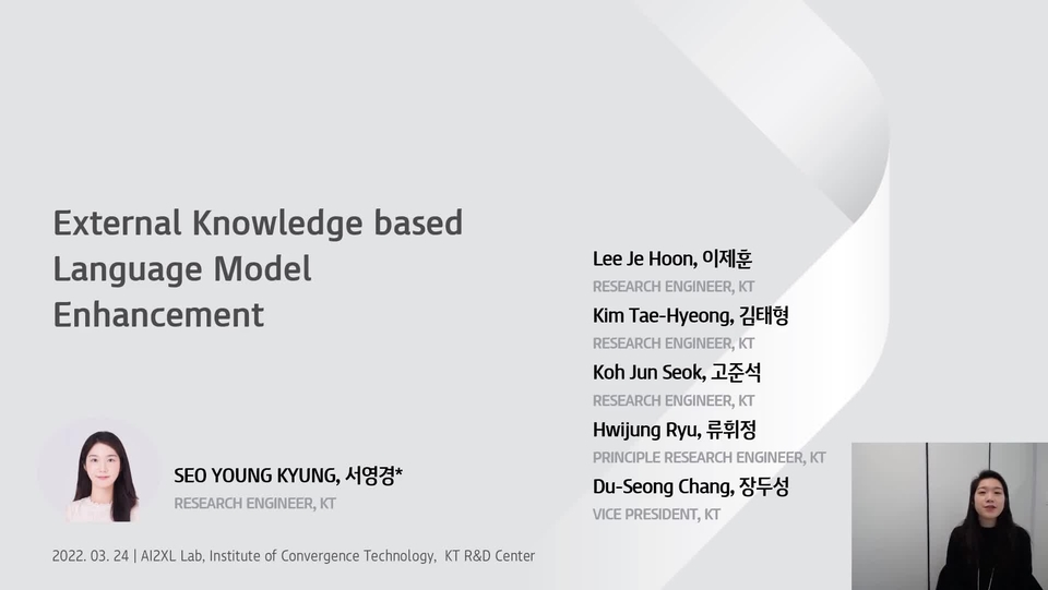 External Knowledge-based Language Model Enhancement (subtitles in ...