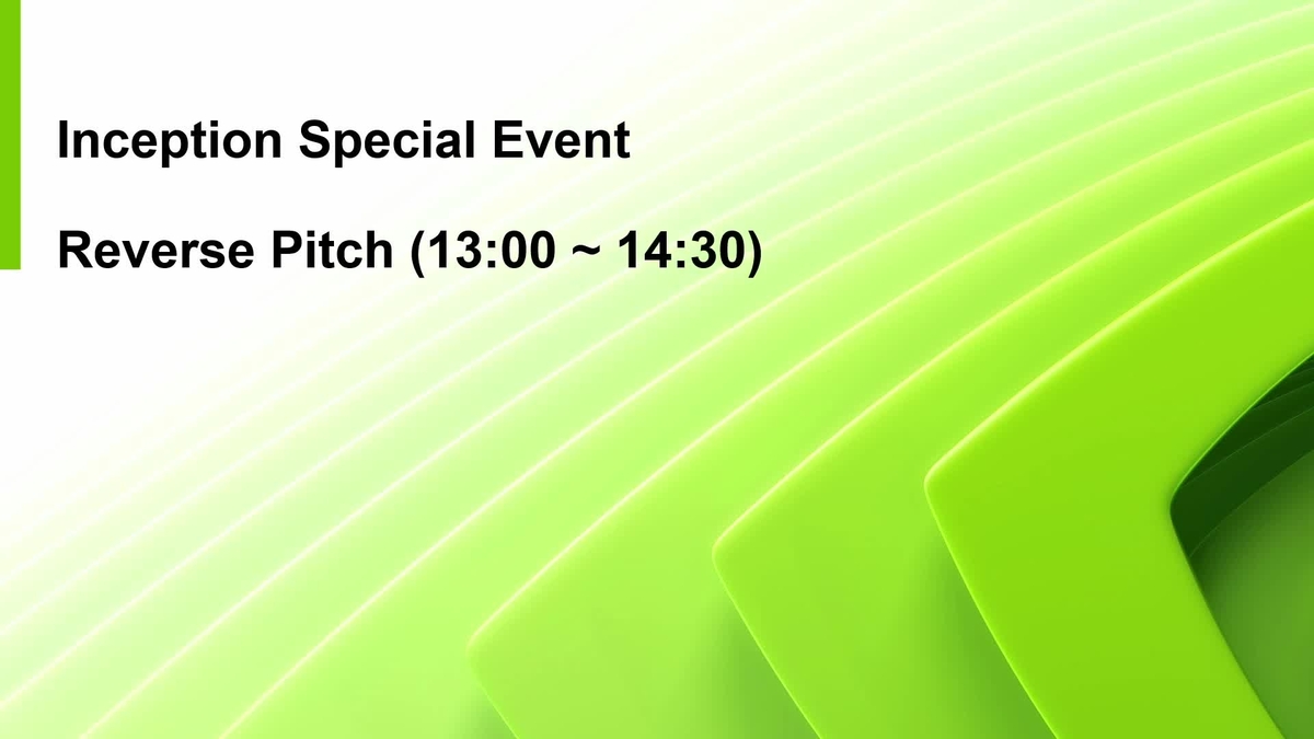 Reverse Pitch | AI Summit Japan 2024 | NVIDIA On-Demand