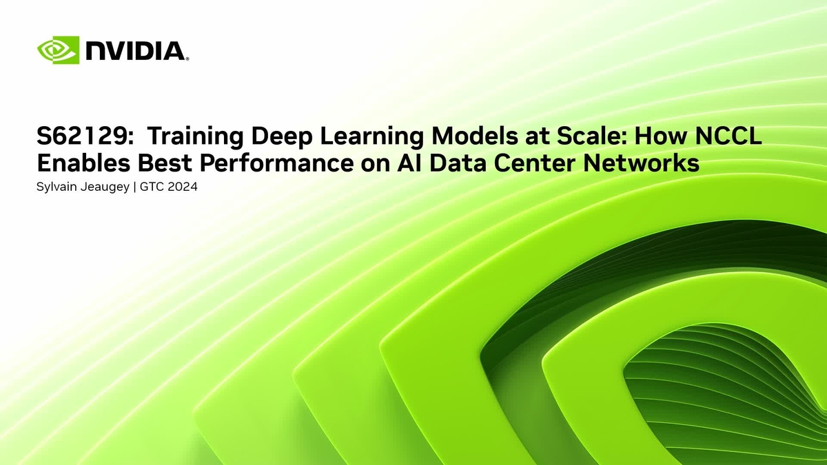 Training Deep Learning Models At Scale How Nccl Enables Best Performance On Ai Data Center