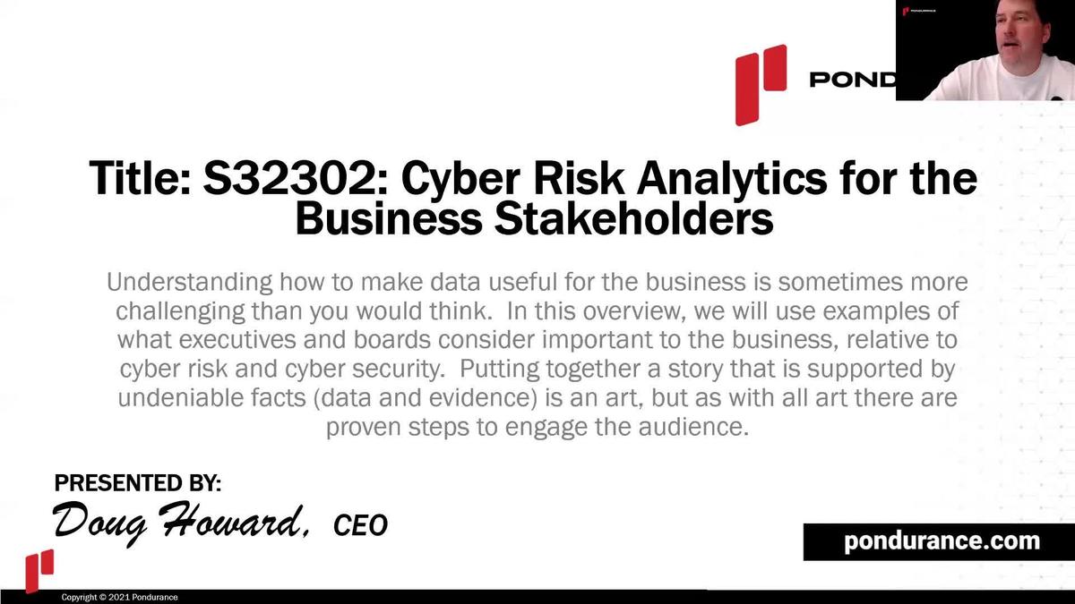 Cyber Risk Analytics for the Business Stakeholders | GTC Digital April ...