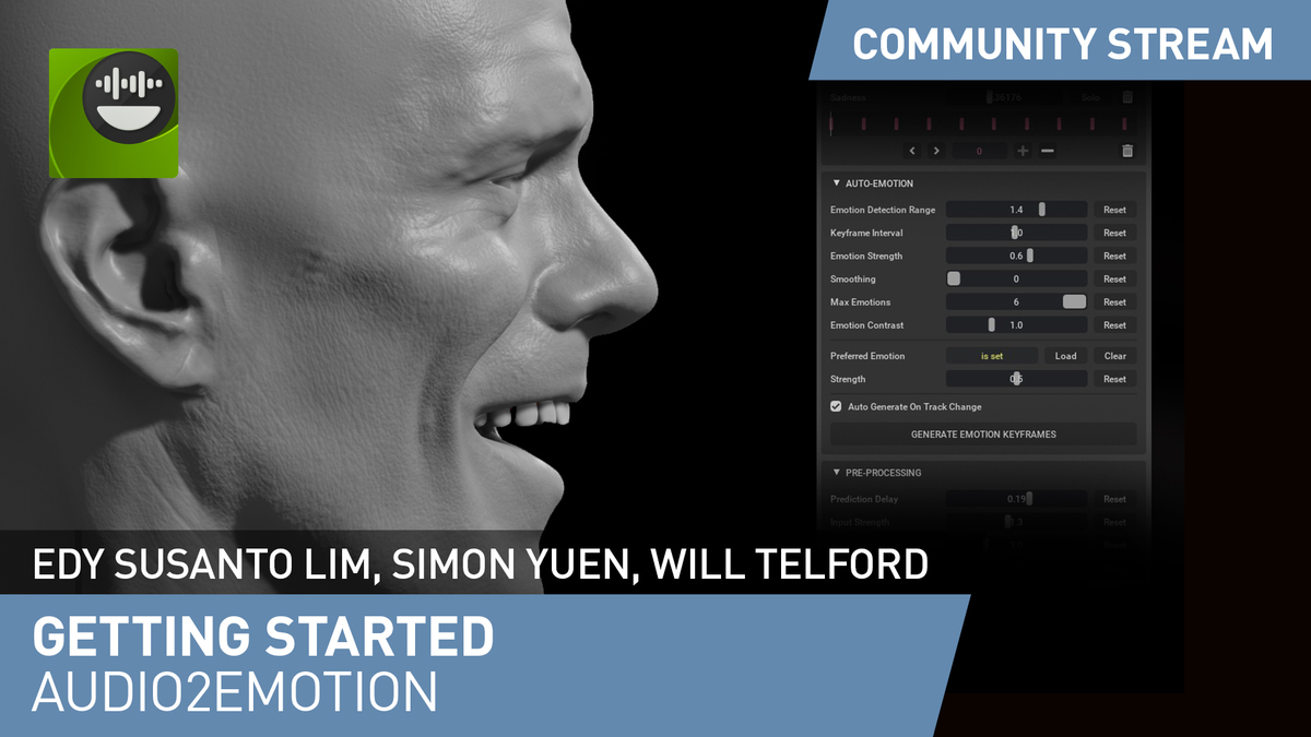 NVIDIA Community Stream | Getting Started: Audio2Emotion Ft Jae Solina | Omniverse 2022 | NVIDIA ...