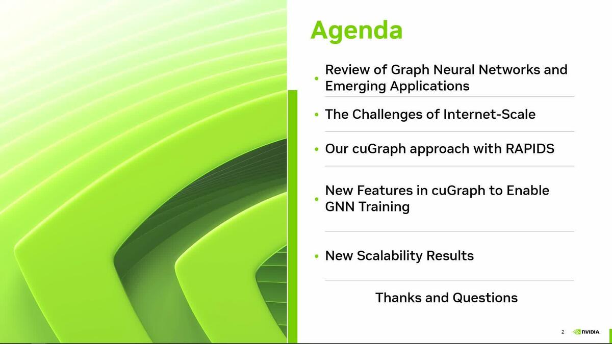Large Scale Graph Gnn Training Accelerated With Cugraph Gtc 24 2024 Nvidia On Demand