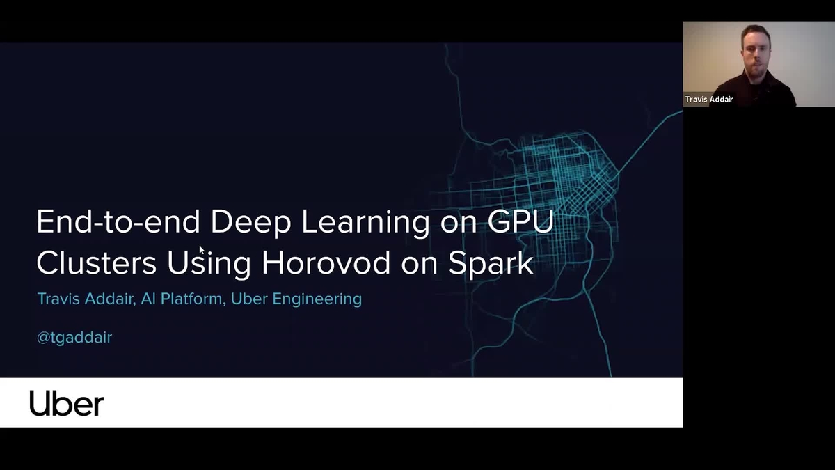 End-to-end Deep Learning on GPU Clusters Using Horovod on Apache Spark | GTC Digital October ...