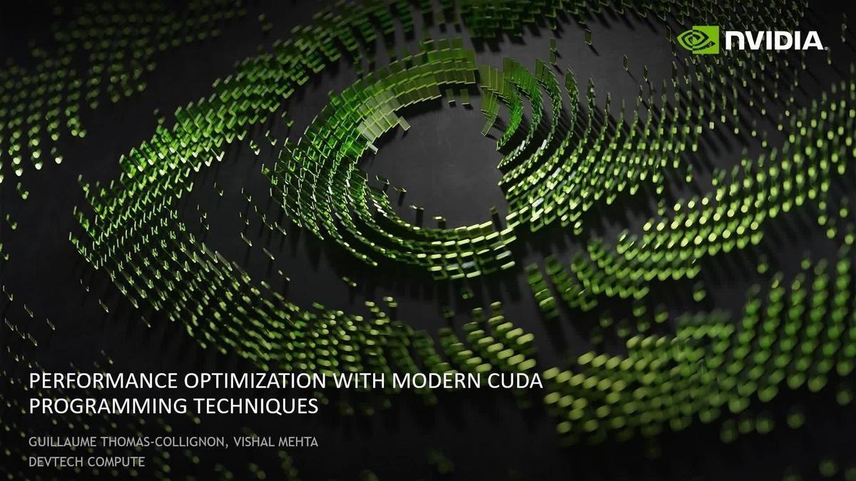Performance Optimization With Modern Cuda Programming Techniques Gtc Digital November 2021 1832