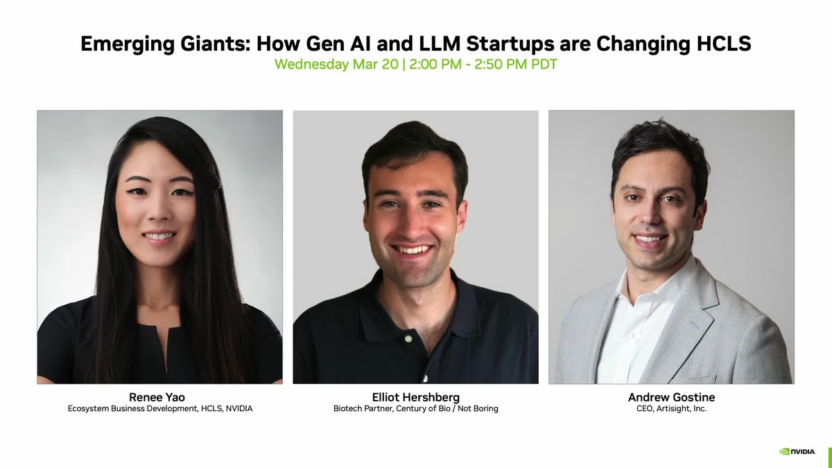 Emerging Giants: How Gen AI and LLM Startups are Changing Healthcare and Life Sciences | GTC 24 ...