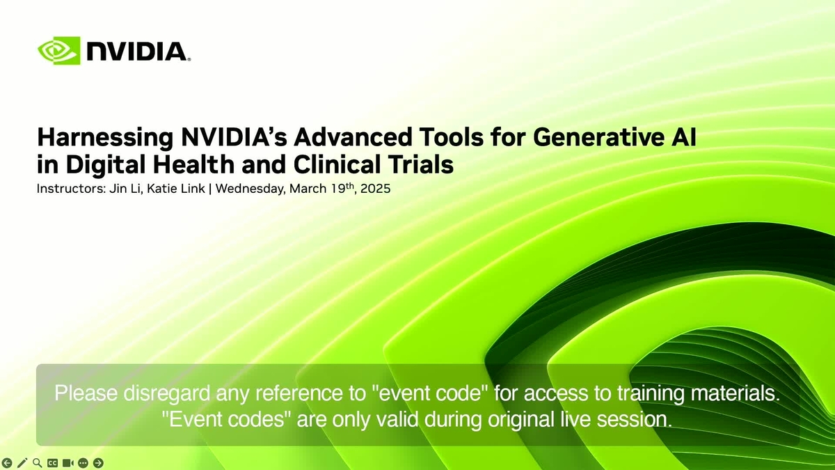 Harnessing NVIDIA’s Advanced Tools for Generative AI in Digital Health ...