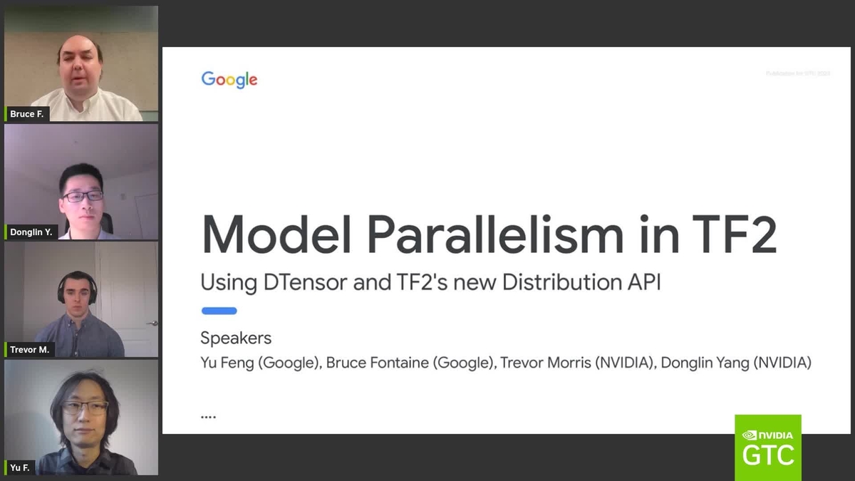 Seamlessly Expand Your Models From Data To Model Parallelism With Tensorflow Gtc Digital