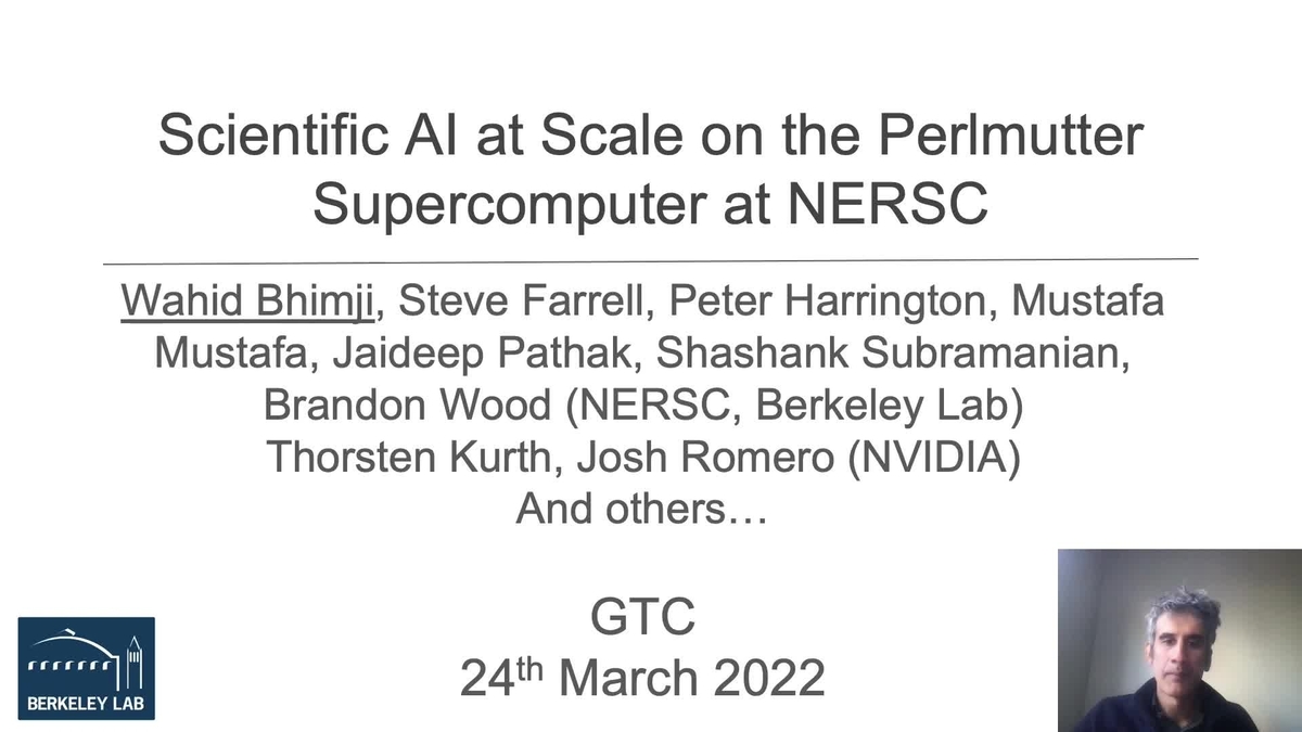 Scientific AI at Scale on the Perlmutter Supercomputer at NERSC | GTC Digital Spring 2022 ...